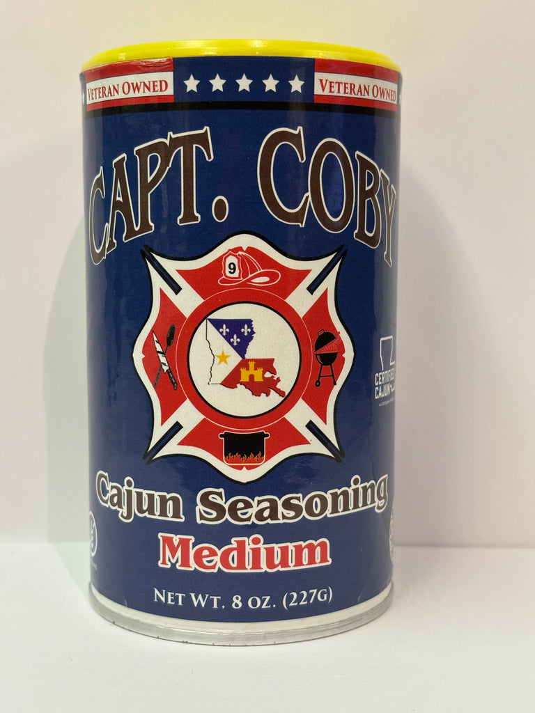 A. Capt. Coby's Medium Seasoning – Captain Coby Cajun Seasoning